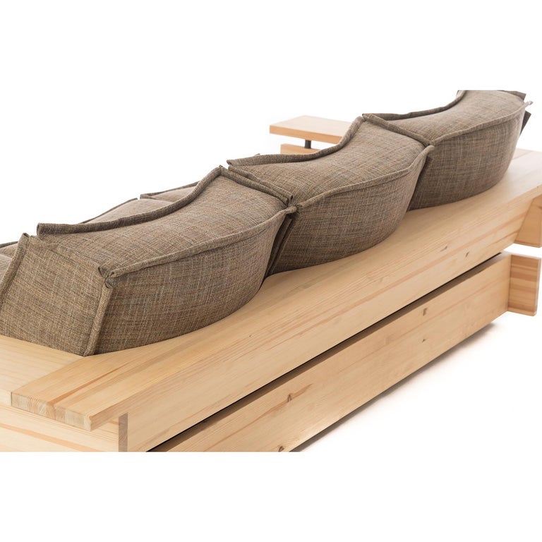 Scandinavian Modern Rustic Pine Sofa by Hameen Kalustaja For Sale at ...
