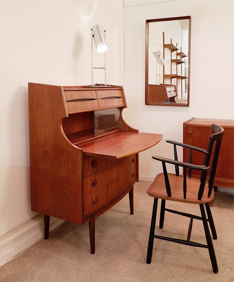 Scandinavian Modern Secretary Desk by Gunnar Falsig, Gunnar Falsig For ...