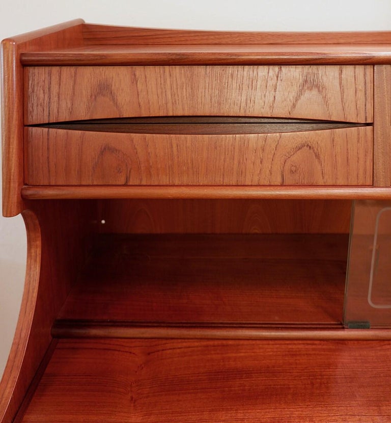 Scandinavian Modern Secretary Desk by Gunnar Falsig, Gunnar Falsig For ...