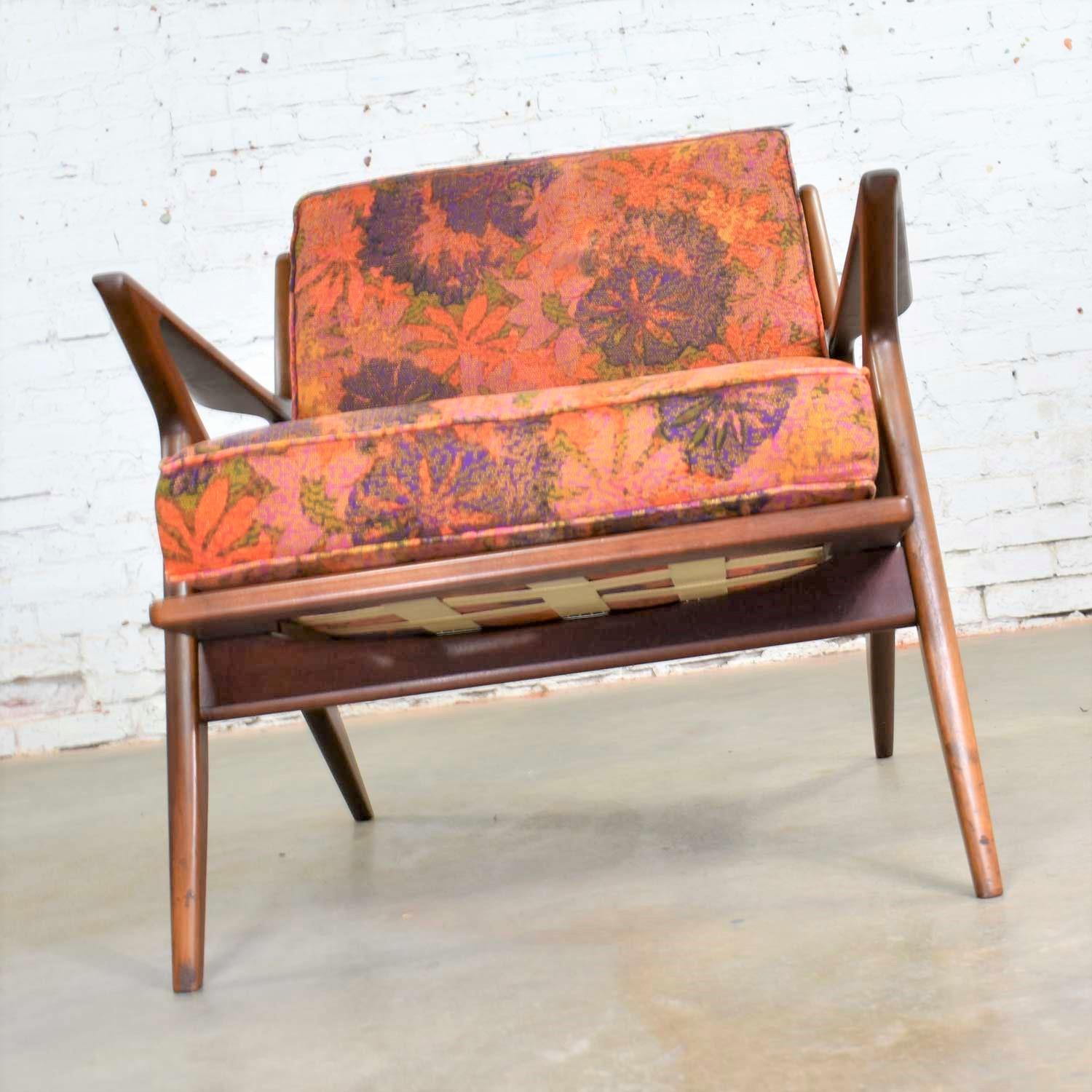 Scandinavian Modern Selig Z Lounge Chair by Poul Jensen Walnut Original ...