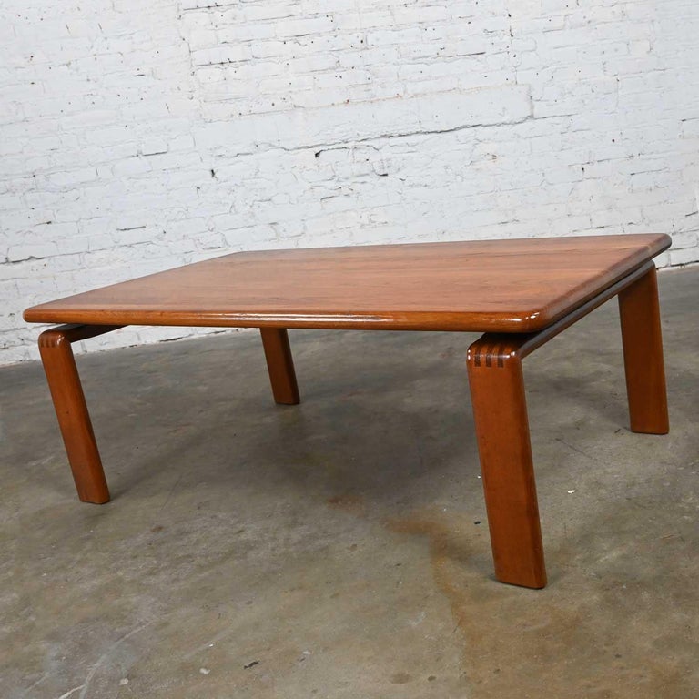 Scandinavian Modern Solid Teak Rectangular Coffee Table Style of ...
