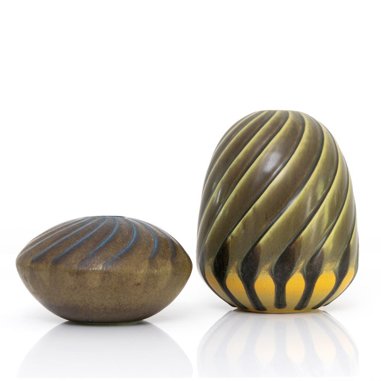 Scandinavian Modern Studio Vases by Master Ceramicist Wilhelm Kåge For ...