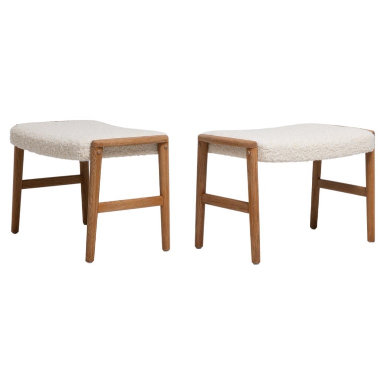 Scandinavian Modern Swedish Oak Footstools For Sale at 1stDibs