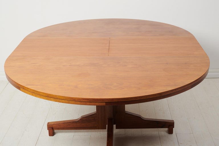 Scandinavian Modern Swedish Round Dining Table For Sale at 1stDibs