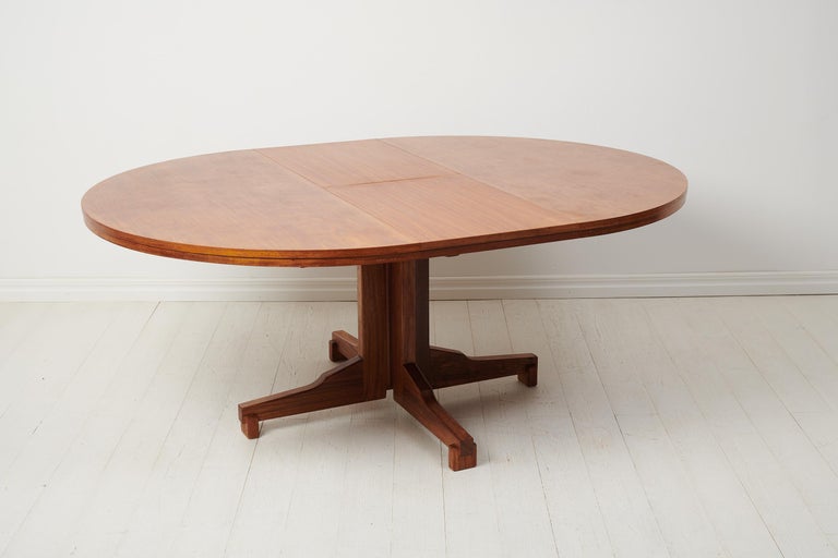 Scandinavian Modern Swedish Round Dining Table For Sale at 1stDibs