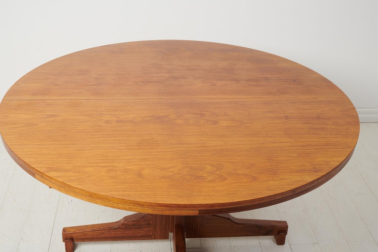 Scandinavian Modern Swedish Round Dining Table For Sale at 1stDibs
