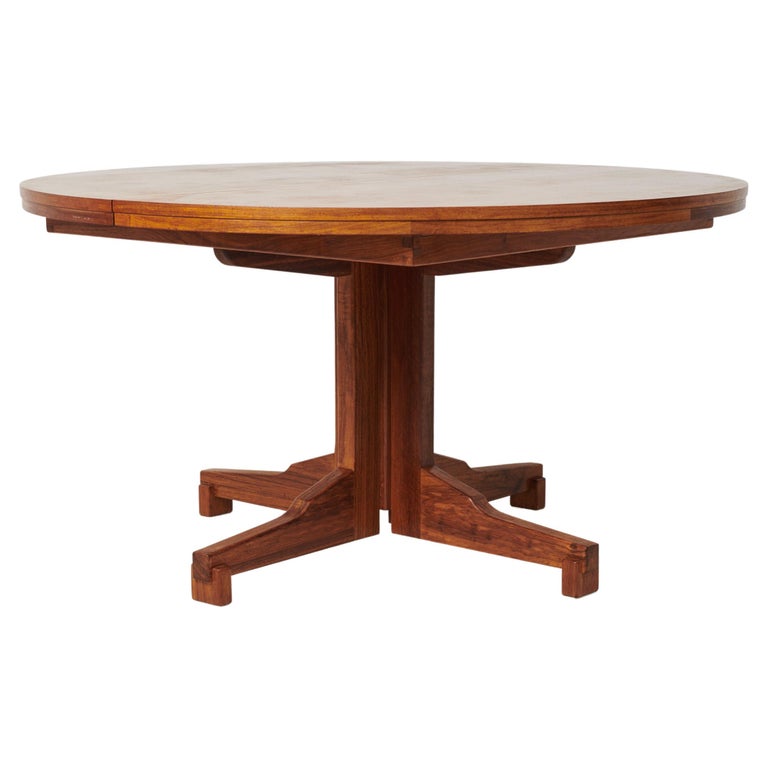 Scandinavian Modern Swedish Round Dining Table For Sale at 1stDibs