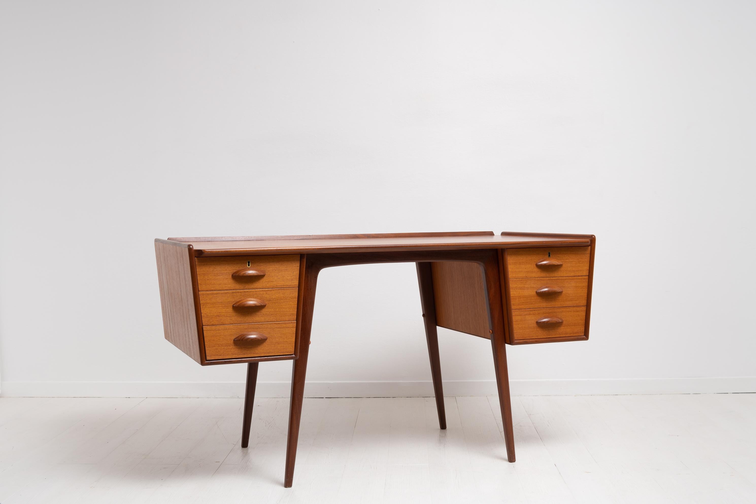 Scandinavian Modern Swedish Svante Skogh Teak Desk at 1stDibs