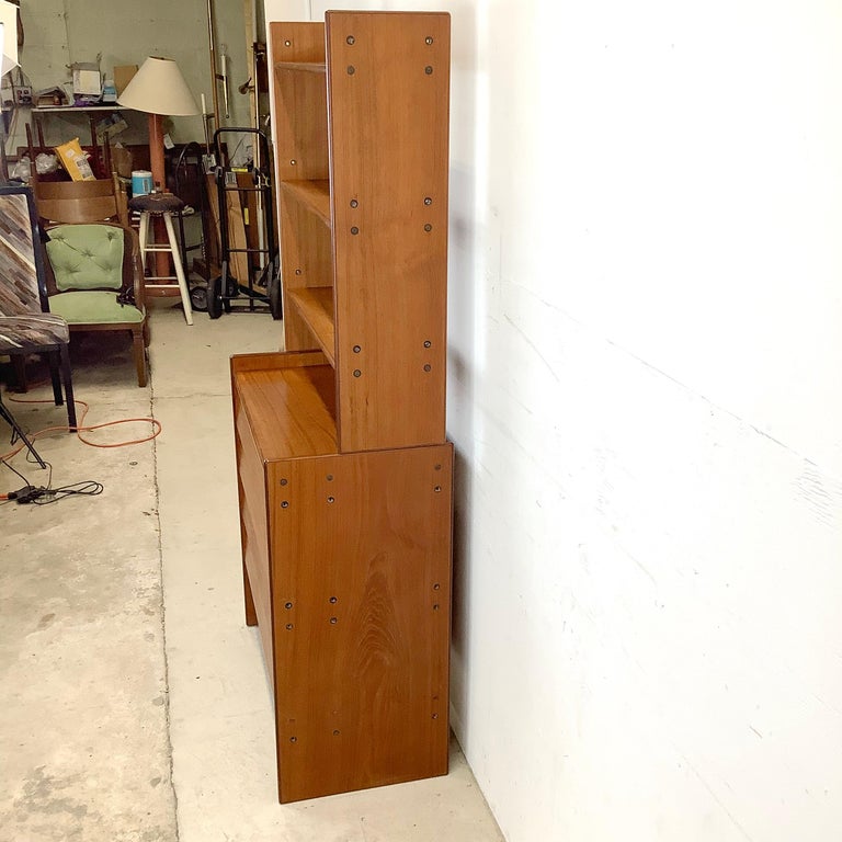 Scandinavian Modern Teak Chest of Drawers With Shelf Topper For Sale at ...