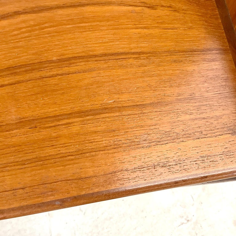 Scandinavian Modern Teak Chest of Drawers With Shelf Topper For Sale at ...