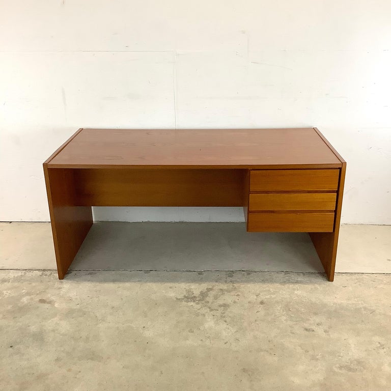 Scandinavian Modern Teak Office Desk For Sale at 1stDibs