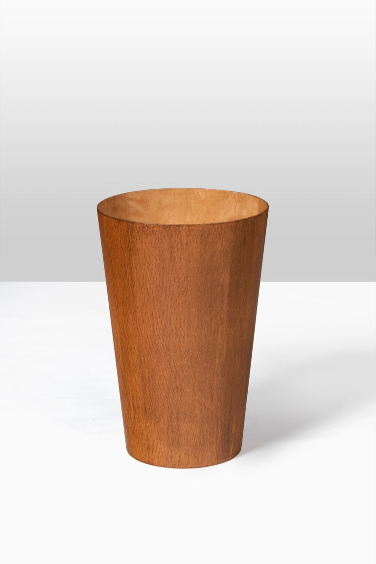 Scandinavian Modern Teak paper bin, 1950's For Sale at 1stDibs