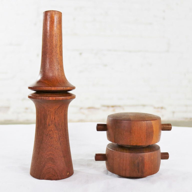 Scandinavian Modern Teak Pepper Mills by Jens Quistgaard for Dansk ...