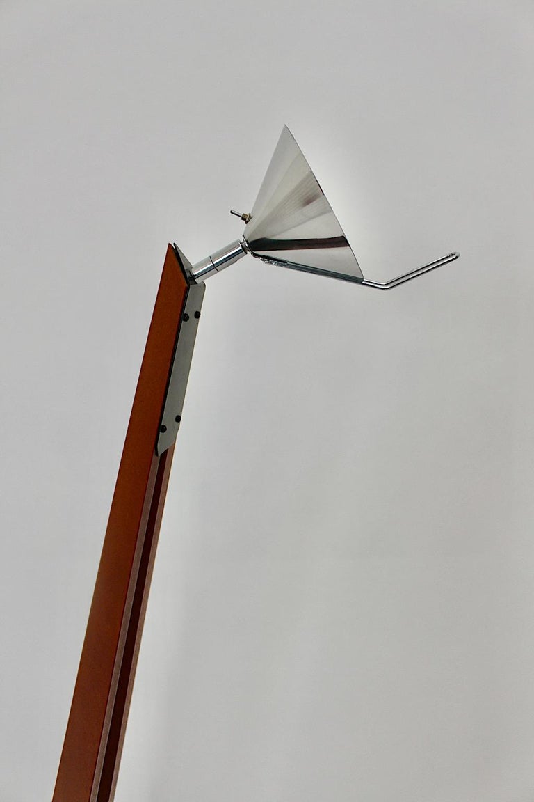 Scandinavian Modern Vintage Floor Lamp Plastic Chrome, 1980s For Sale ...