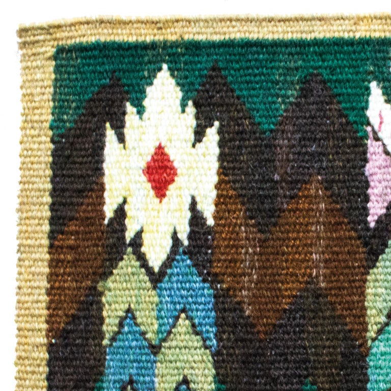 Scandinavian Modern Vintage Tapestry, Täppan, designed byMarta Maas ...