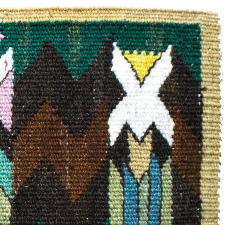 Scandinavian Modern Vintage Tapestry, Täppan, designed byMarta Maas ...