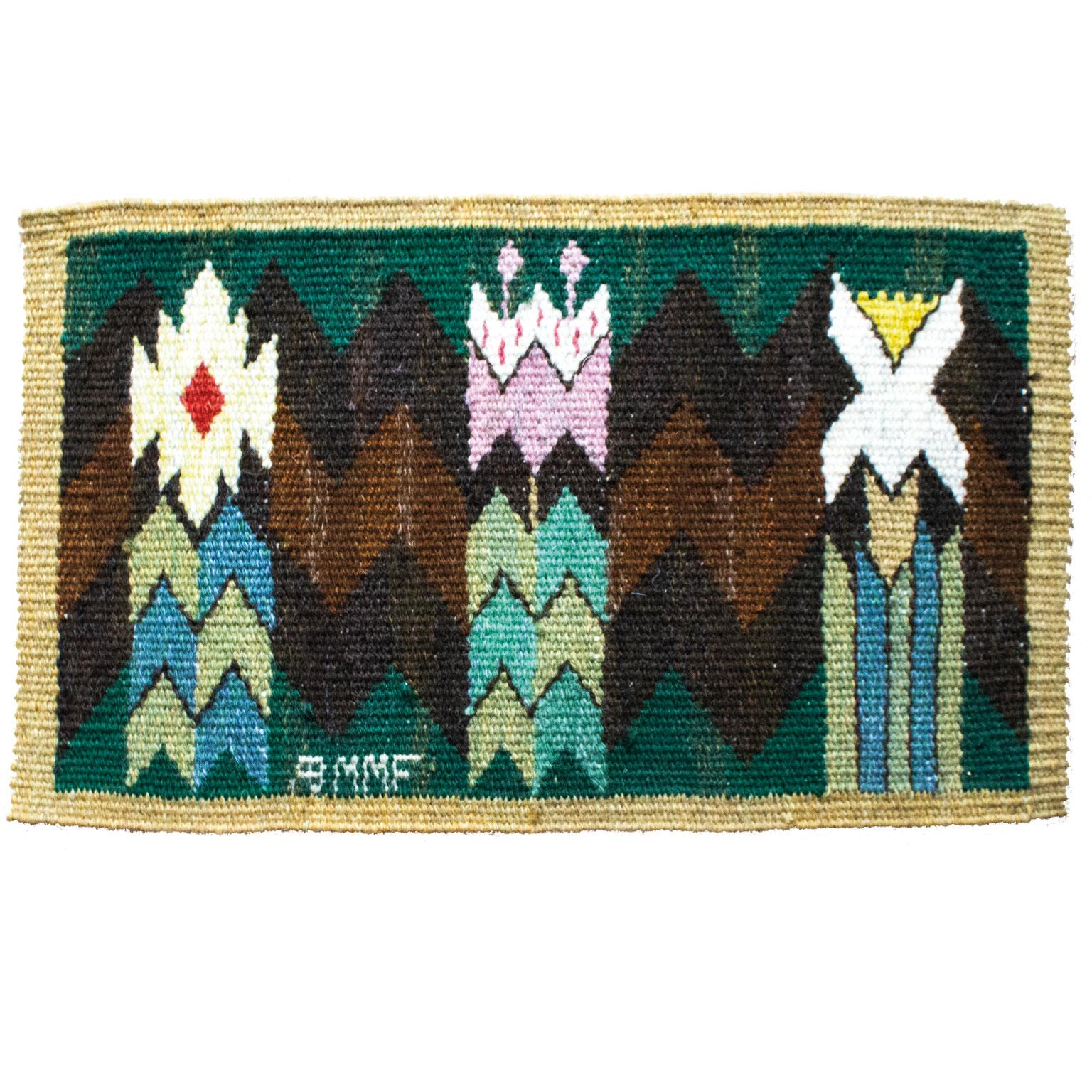 Scandinavian Modern Vintage Tapestry, Täppan, designed byMarta Maas ...
