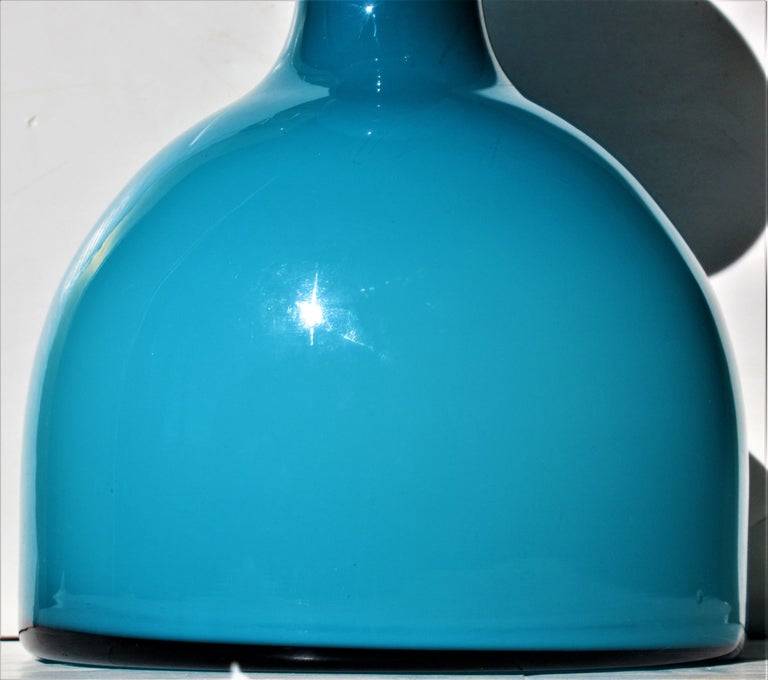 Scandinavian Modernist Cased Glass Decanter Bottle at 1stDibs