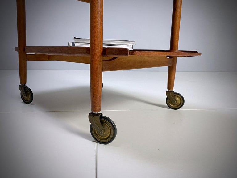 Scandinavian Modernist Danish Designer Teak Bar Cart, 1970s, Denmark ...