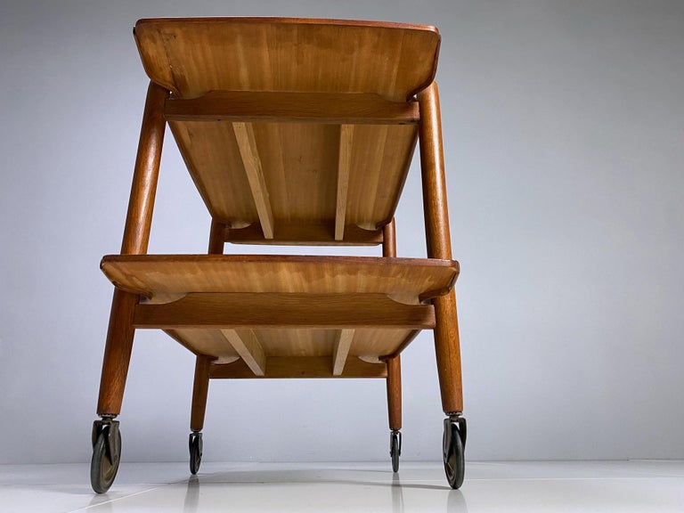 Scandinavian Modernist Danish Designer Teak Bar Cart, 1970s, Denmark ...