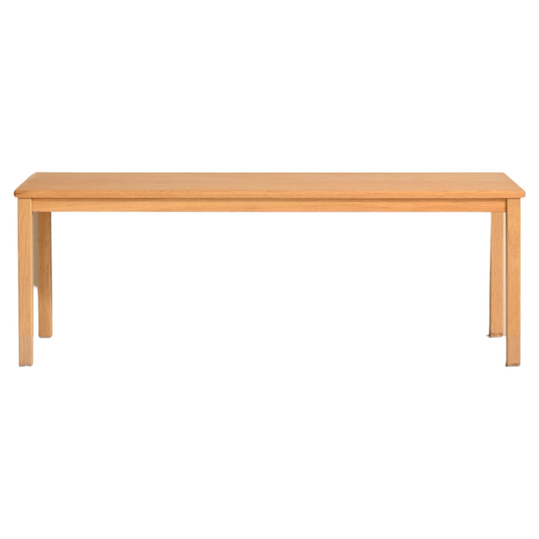Frama Contemporary Scandinavian Adam Bench Oak with Matt Black Steel ...