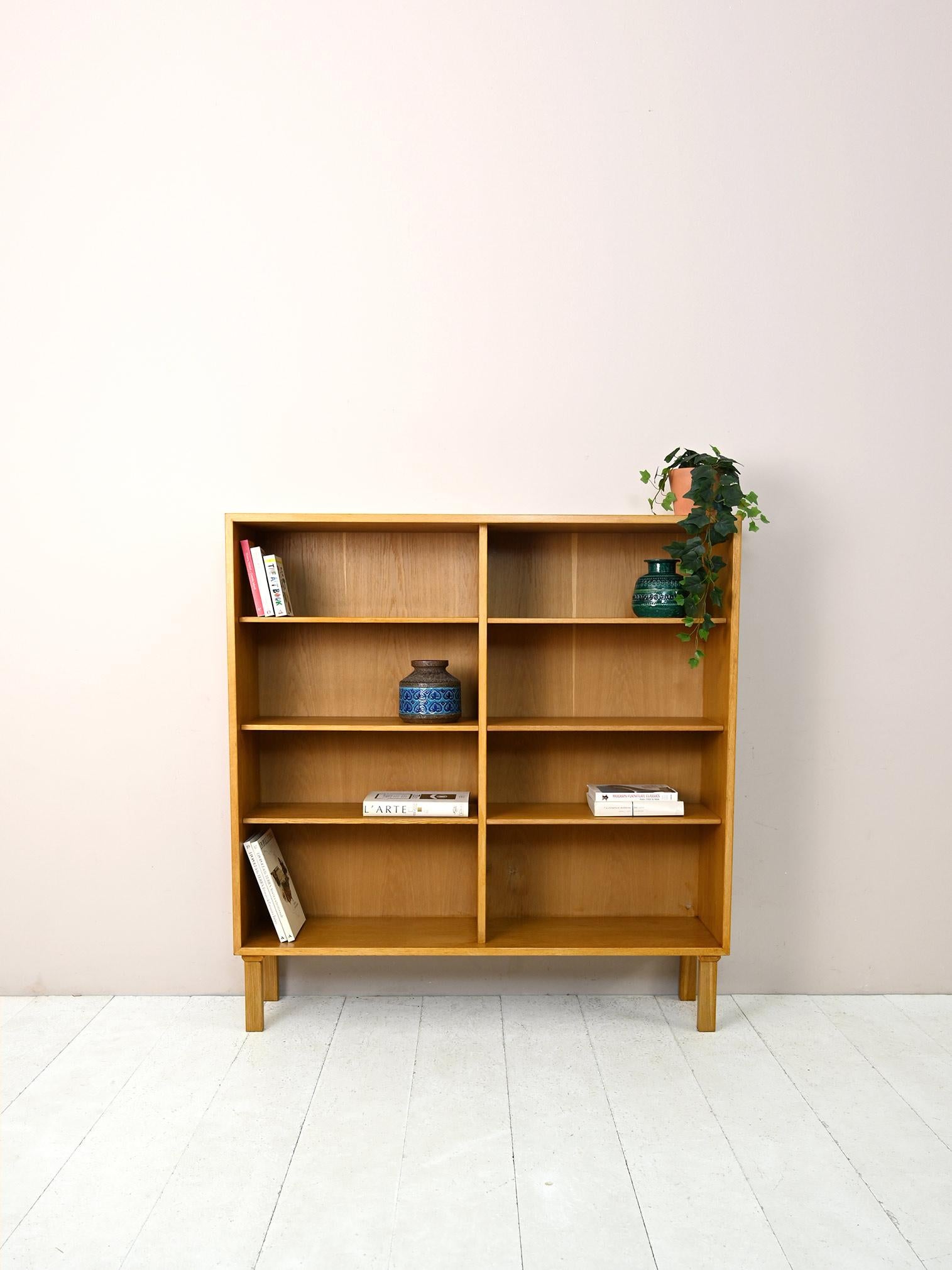 Scandinavian Oak Bookcase For Sale at 1stDibs