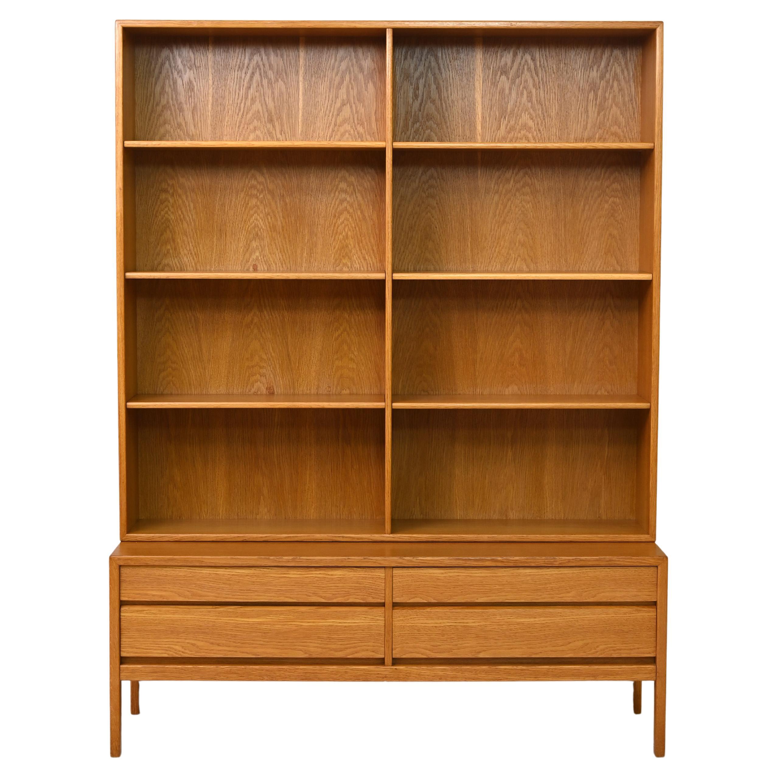 Scandinavian Modern Rosewood Bookcase by Willy Beck at 1stDibs