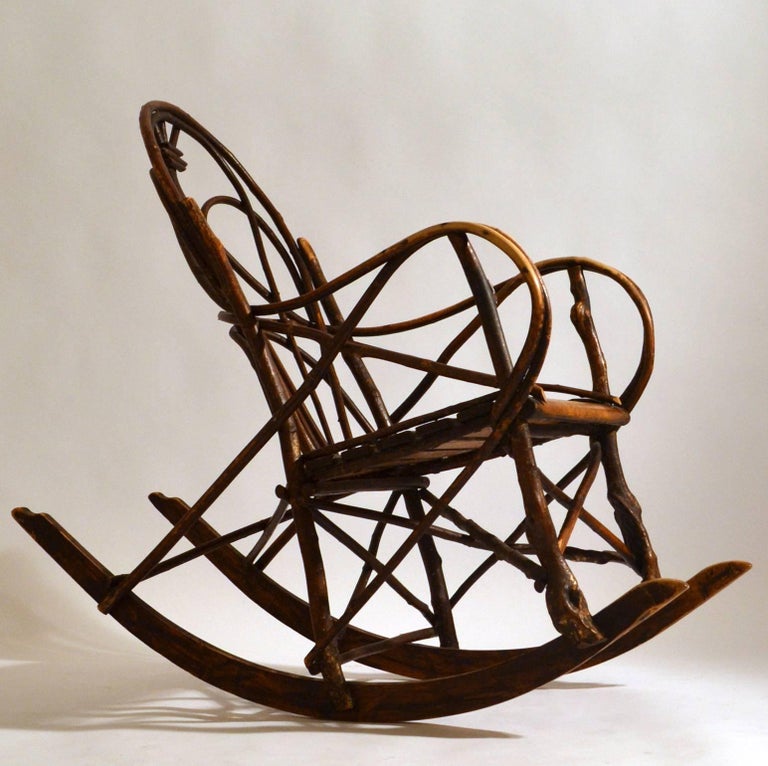 Scandinavian Rocking Chair Bent Wood Willow, 1900-1920 at 1stDibs ...