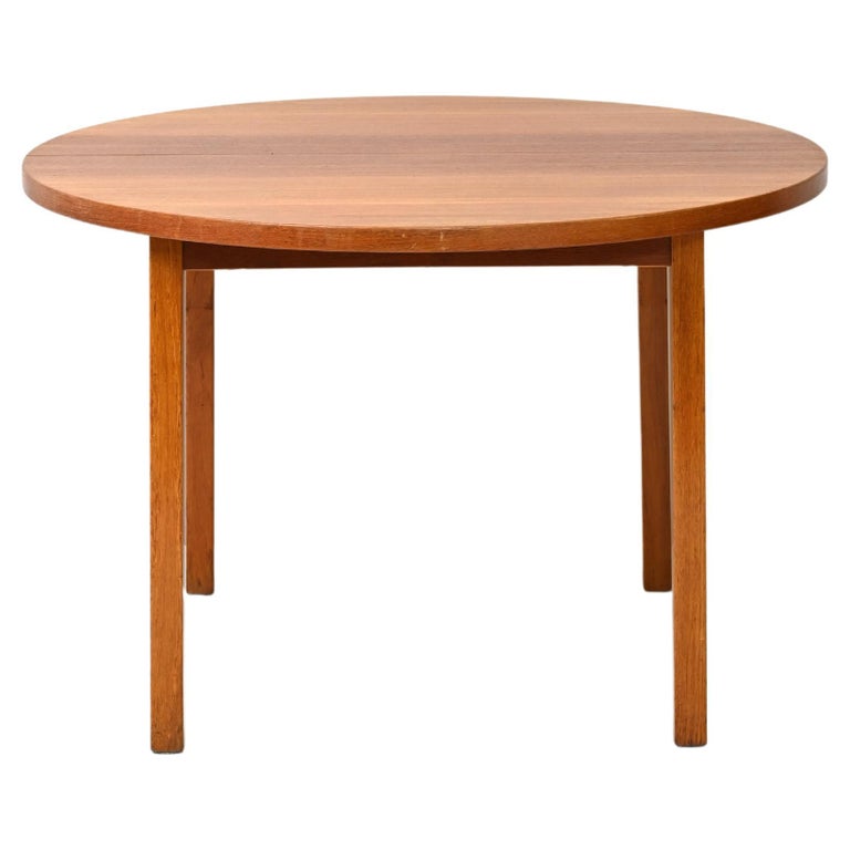 Scandinavian Round Table with Stamp of Authenticity For Sale at 1stDibs