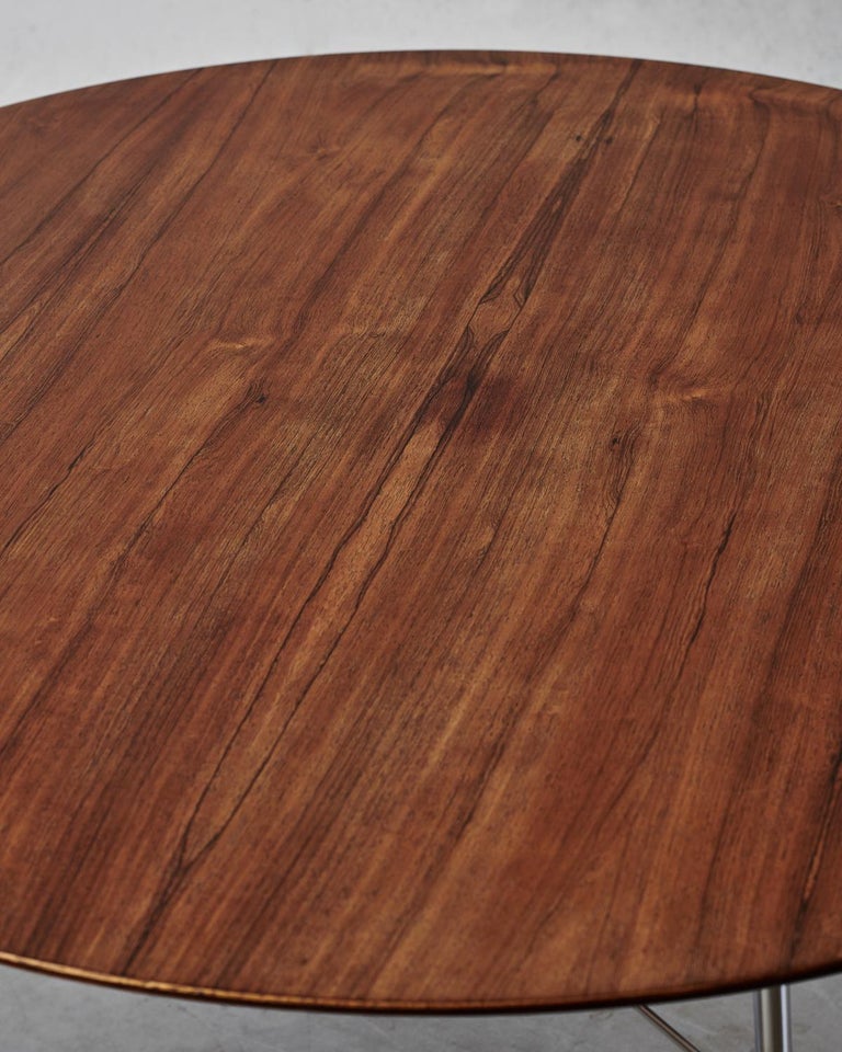 Scandinavian Round Teak Dining Table Mod. 3600 by Arne Jacobsen for ...