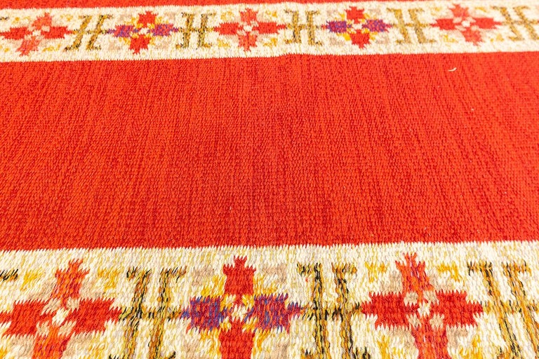 Scandinavian Runner Swedish Rollakan Abstract Design For Sale at 1stDibs