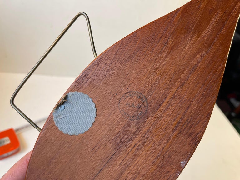 Scandinavian Shark Key Holder in Teak by HAJ, 1960s at 1stDibs