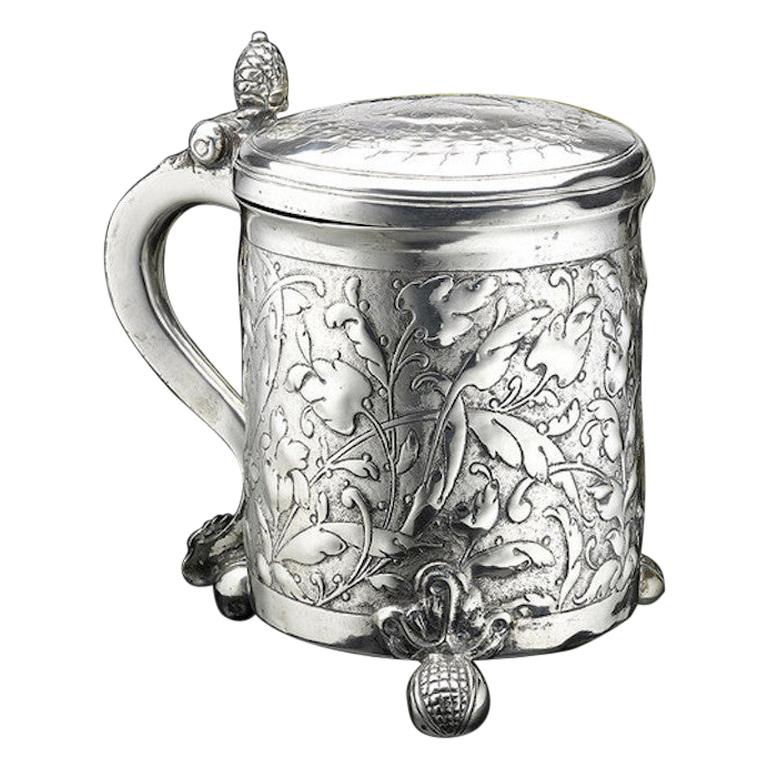Scandinavian Silver Tankard, 1650 For Sale at 1stDibs