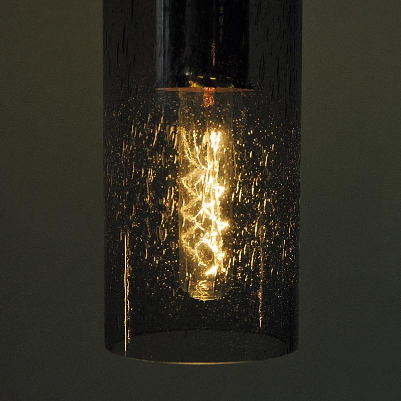 Scandinavian Smoked Glass Ceiling or Window Pendant Pair 1960s at 1stDibs