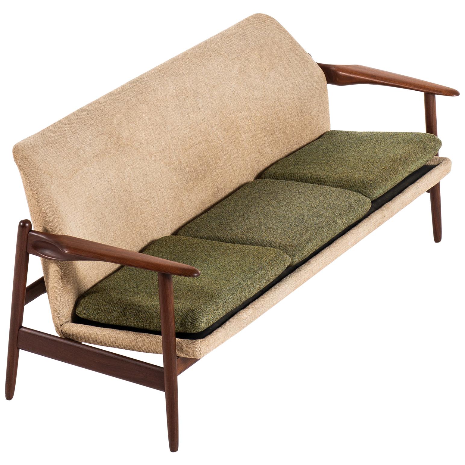 Scandinavian Modern Bentwood Sofa in Teak at 1stDibs