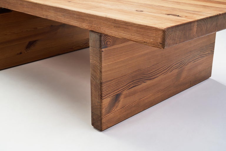 Scandinavian Solid Pine Coffee Table, Scandinavia ca 1970s For Sale at 1stDibs