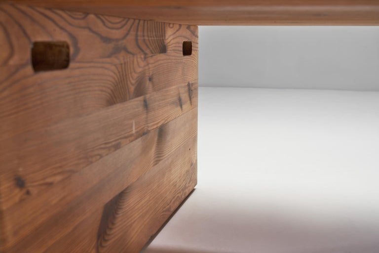 Scandinavian Solid Pine Coffee Table, Scandinavia ca 1970s For Sale at 1stDibs