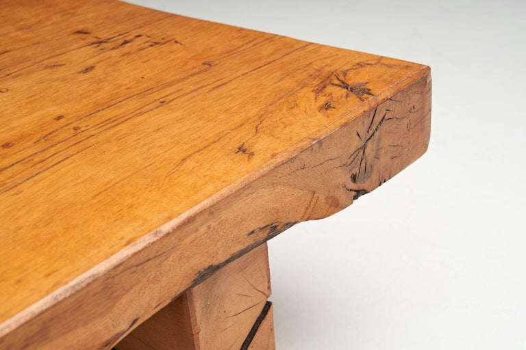 Scandinavian Solid Wood Coffee Table, Scandinavia ca 1950s at 1stDibs