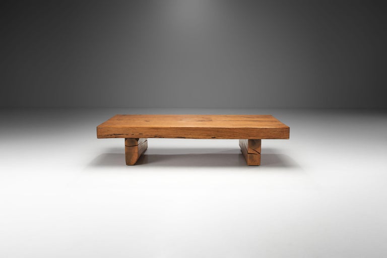 Scandinavian Solid Wood Coffee Table, Scandinavia ca 1950s at 1stDibs