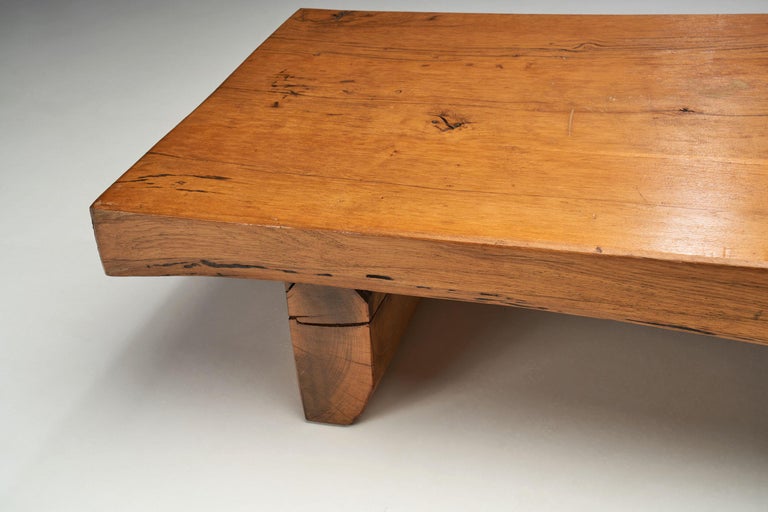 Scandinavian Solid Wood Coffee Table, Scandinavia ca 1950s at 1stDibs