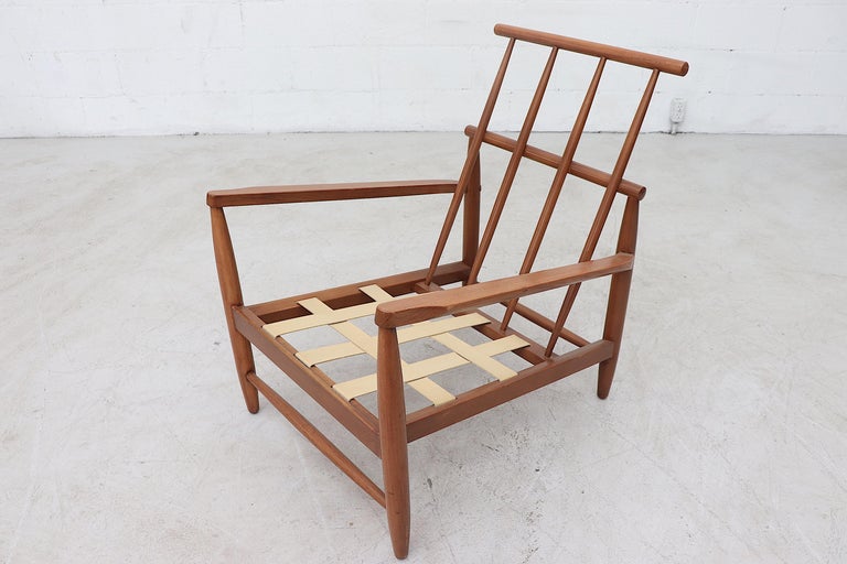 Scandinavian Spindle Back Lounge Chair at 1stDibs