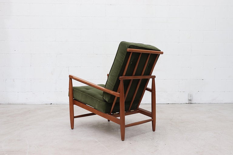 Scandinavian Spindle Back Lounge Chair at 1stDibs