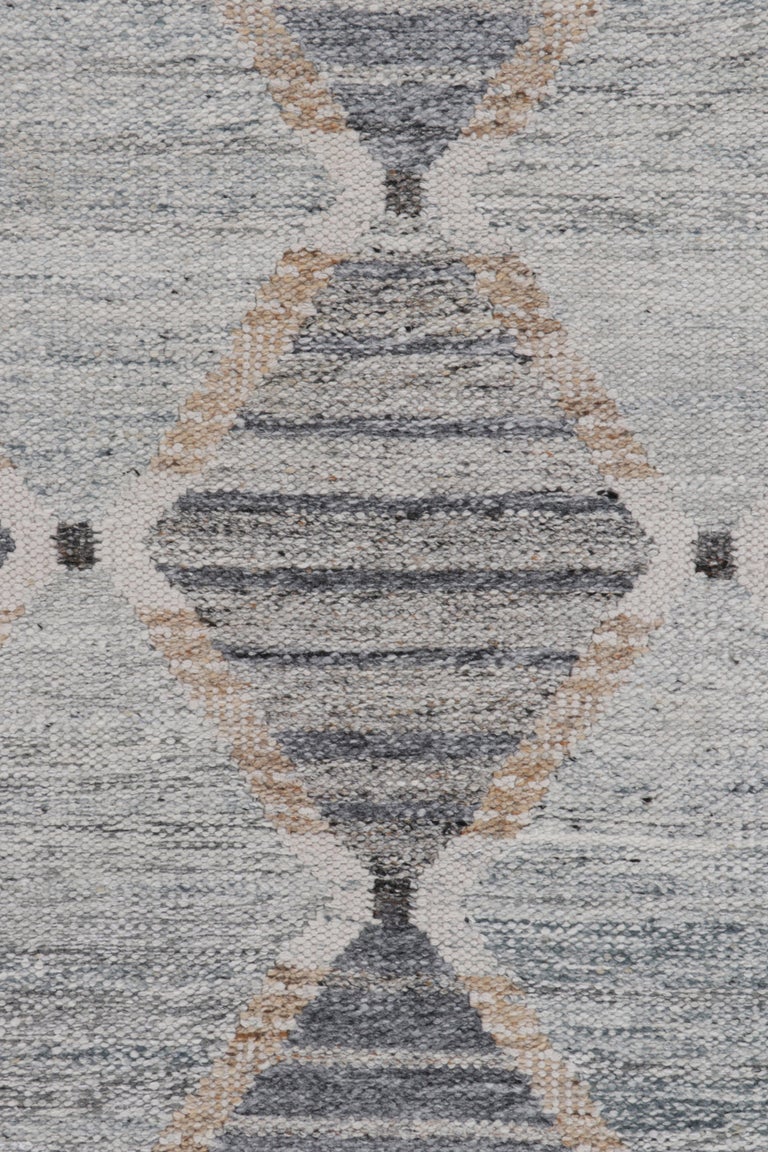 Rug and Kilim's Scandinavian Style Outdoor Kilim, Gray and Blue ...