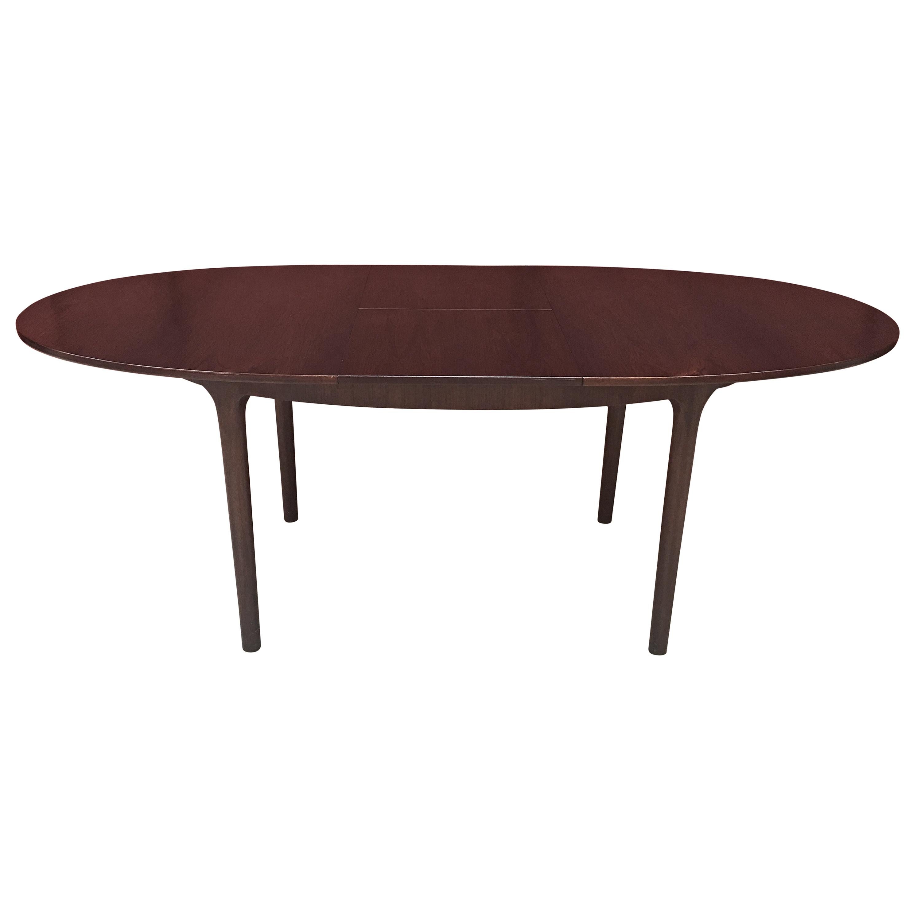 Mid Century Scandinavian Rosewood Oval Table, 1965 at 1stDibs