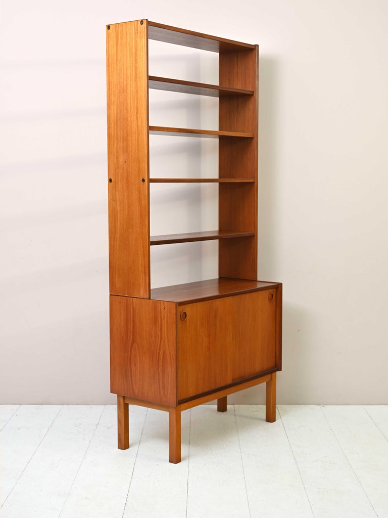 Scandinavian Teak Bookcase For Sale at 1stDibs
