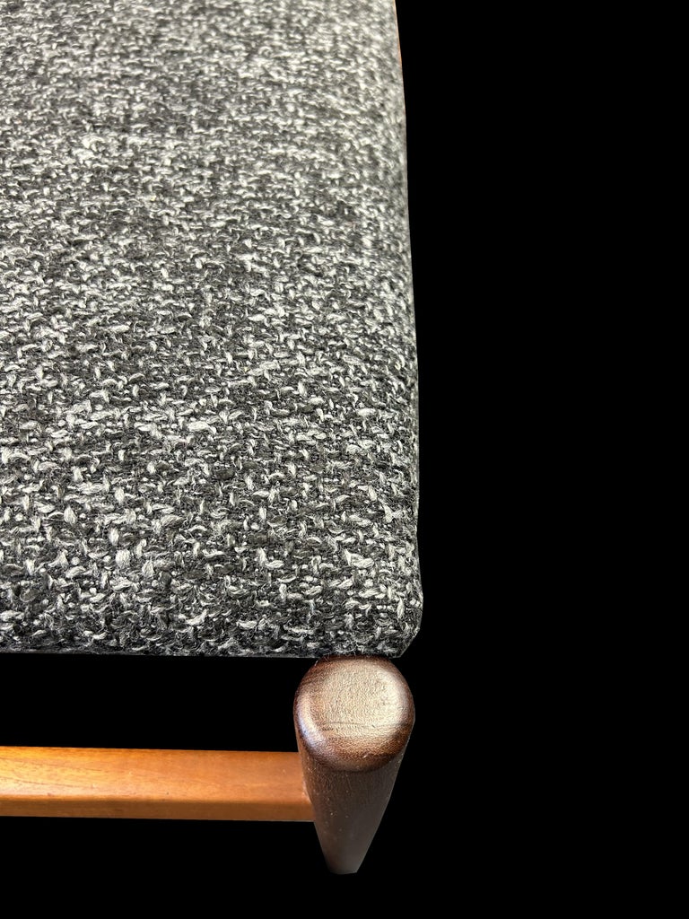 Scandinavian Teak Midcentury Stool For Sale at 1stDibs