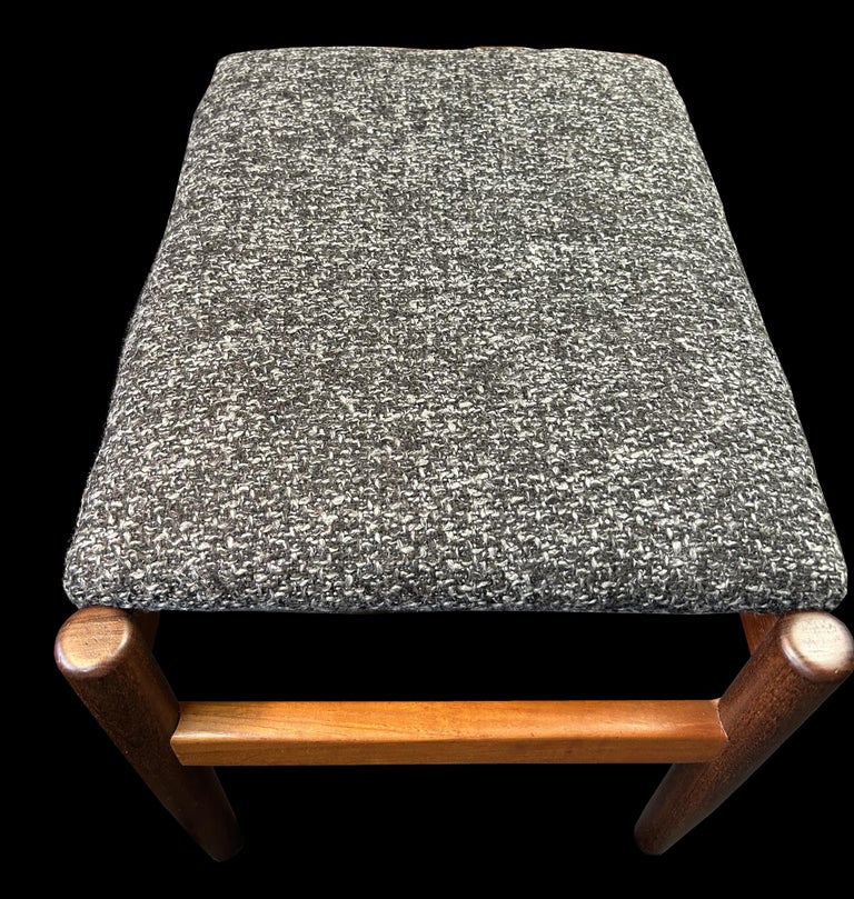 Scandinavian Teak Midcentury Stool For Sale at 1stDibs