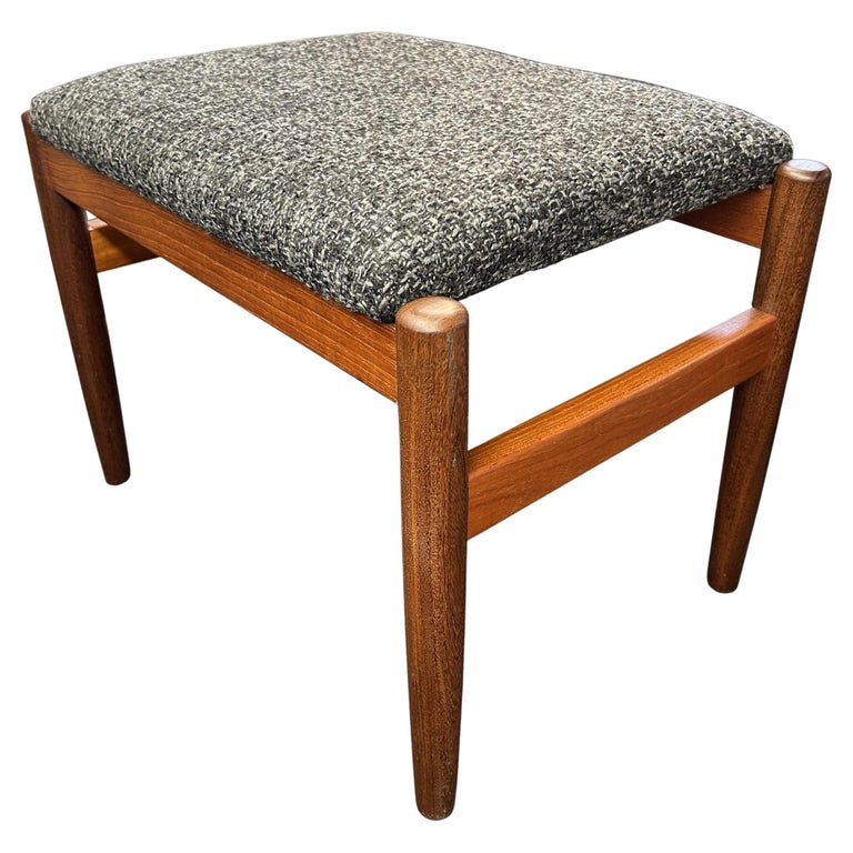 Scandinavian Teak Midcentury Stool For Sale at 1stDibs