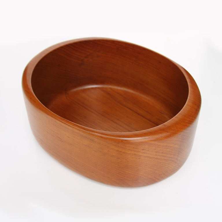Scandinavian Teak Nutcracker and Nut Bowl Set by Söwe Konst of Sweden ...