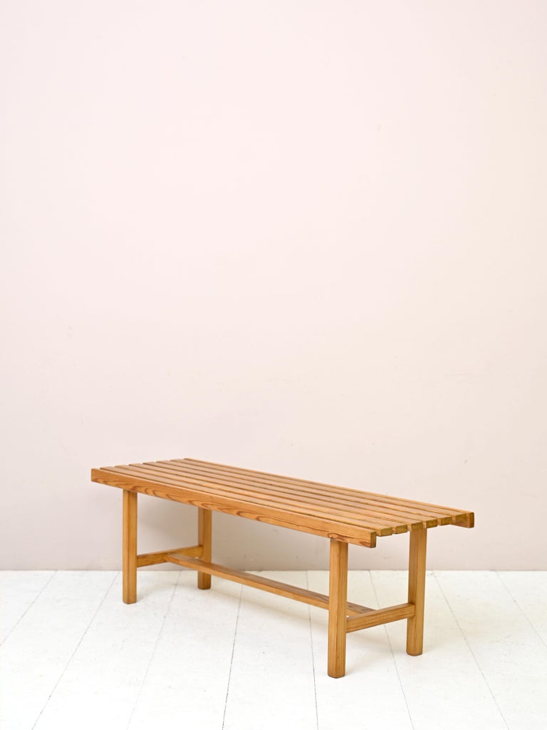 Scandinavian Vintage Bench For Sale at 1stDibs